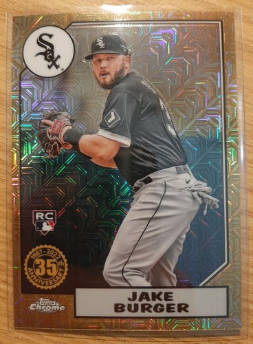 2022 TOPPS '87 SILVER PACK CHROME JAKE BURGER ROOKIE #93 CHICAGO WHITE ...