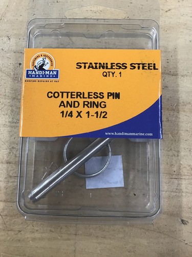 Handi-Man Cotterless Pin And Ring 1/4 x 1-1/2 Part# 371053 Stainless ...