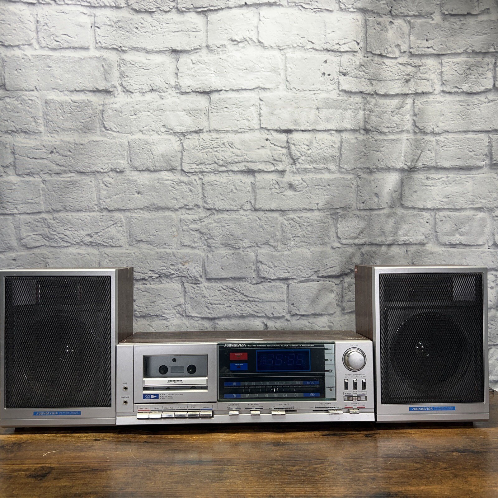 Vintage Rare Soundesign AM/FM Stereo System Cassette Model 3893 ...