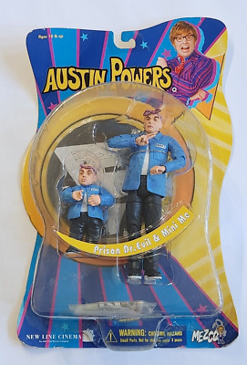 2002 AUSTIN POWERS PRISON DR. EVIL & MINI ME ACTION FIGURE by MEZCO ...