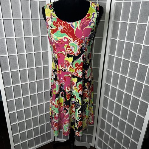 KASPER Bright Bold Multicolor Floral Sheath Women's Dress Size 4 | eBay