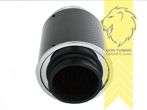 Sportluftfilter Airbox offener Luftfilter Pilz Universal Carbon für ...