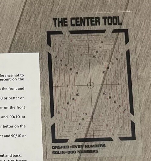 The Center Tool | PSA BGS CGC Card Grading / Centering Tool Discount ...