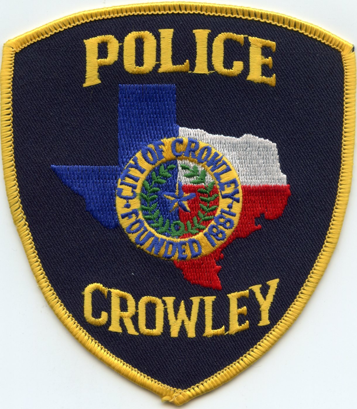 CROWLEY TEXAS TX POLICE PATCH | eBay