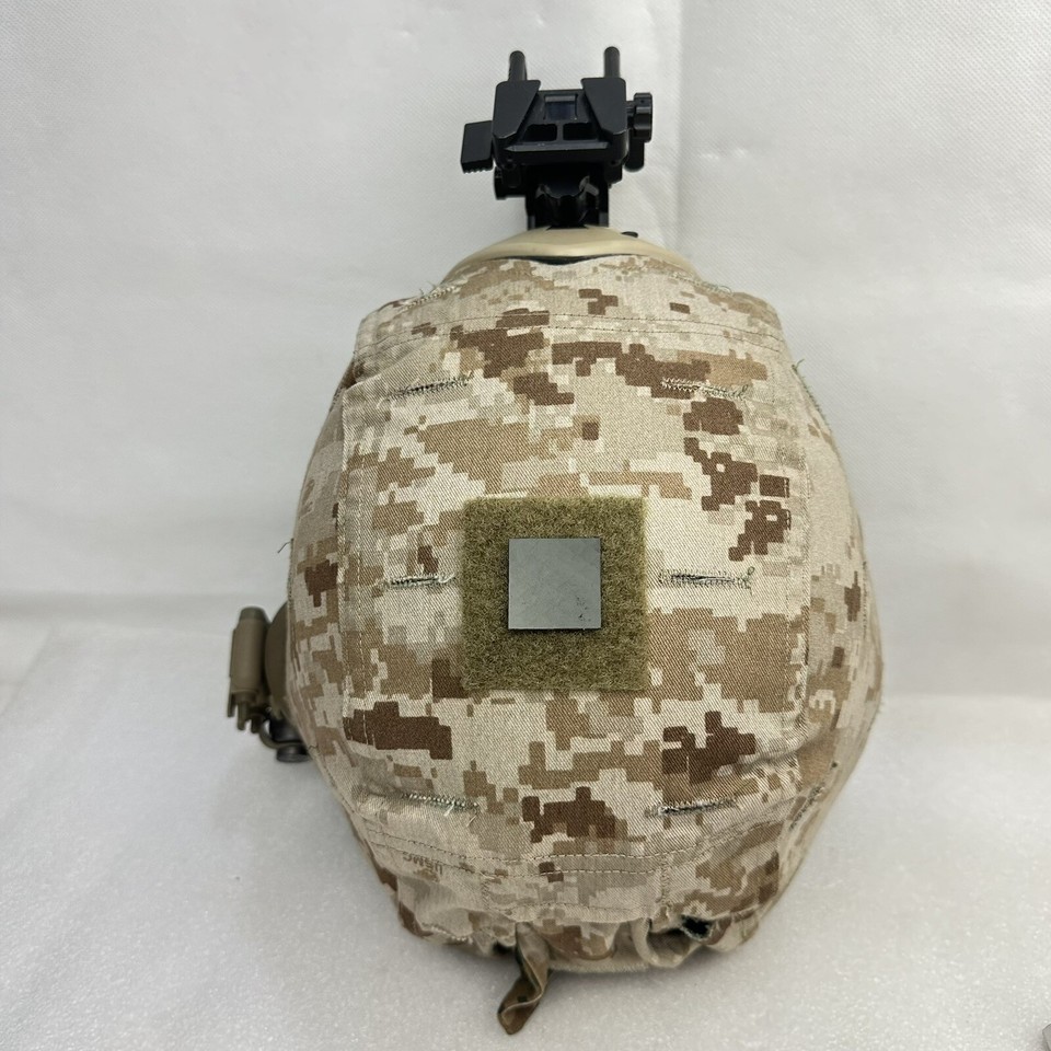 Medium USMC Recon MSA MICH Helmet Norotos TATM Mount IR USGI US Marines ...