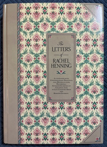 The Letters Of Rachel Henning 1986 Hardcover Book Australian Colonial ...