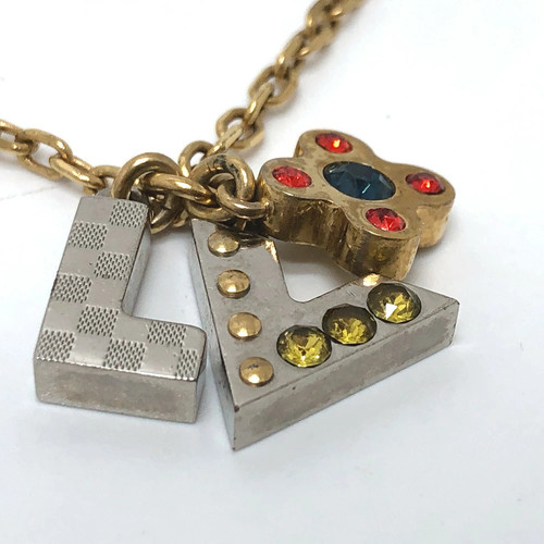 Louis Vuitton Love Letters Chain Jewelry Gold M67068 Used | eBay