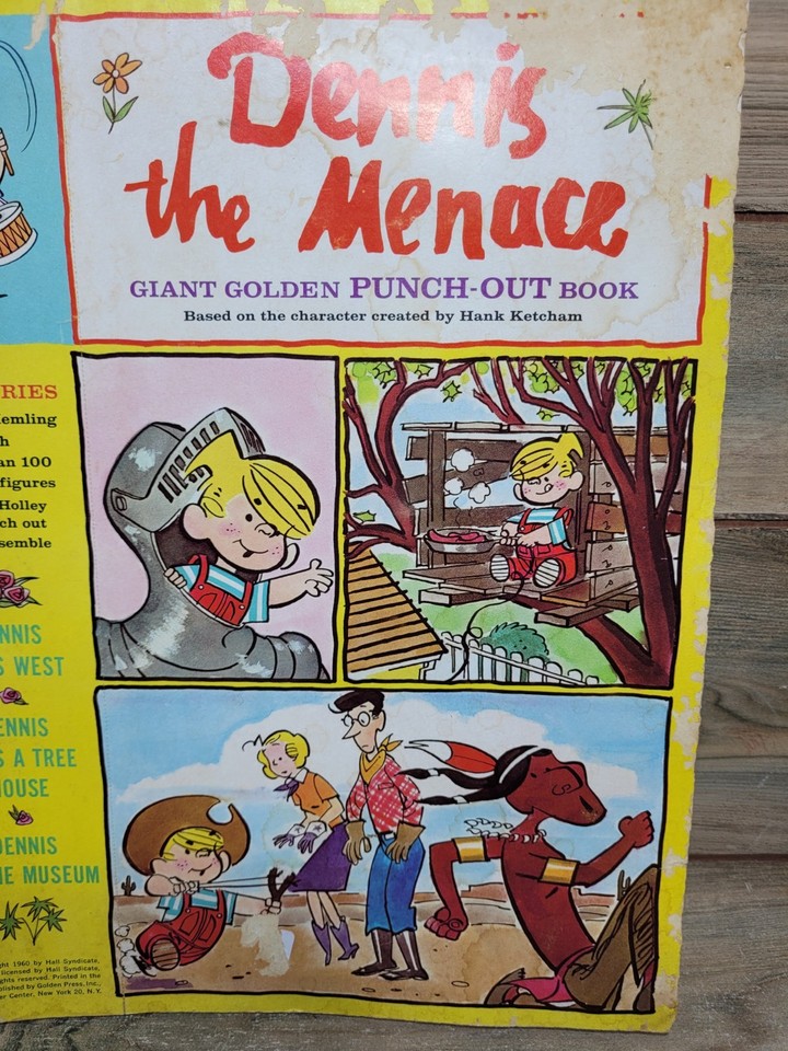 Original Dennis The Menace 1960 Punch Out Book Golden Press Inc | eBay