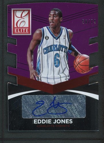 2014-15 EDDIE JONES 50/74 AUTO PANINI DONRUSS ELITE DIE-CUT AUTOGRAPHS ...