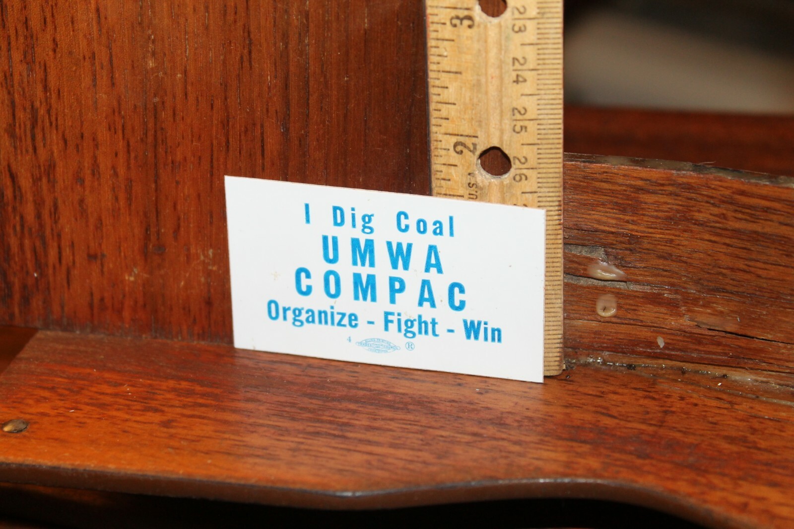 Vintage Coal Mining Decal Sticker UMWA Compac I Dig Coal Organize Fight ...