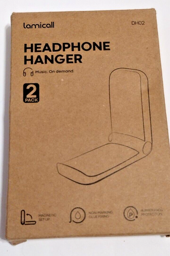 Lamicall Headphone Hanger Black Set Of 2 Brand New | eBay