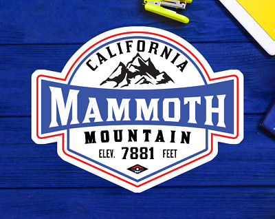 Ski Mammoth Mountain Decal Sticker 3 5/8" X 2 7/8" California Skiing ...