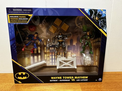 DC Comics Batman Wayne Tower Mayhem Set Armored Batman Lex Luther ...