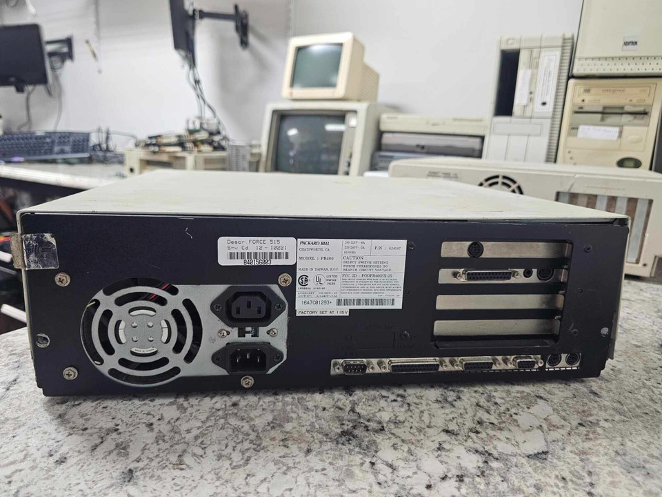 Vintage Retro Gaming Packard Bell Force 515 Computer w/Intel Upgrade ...