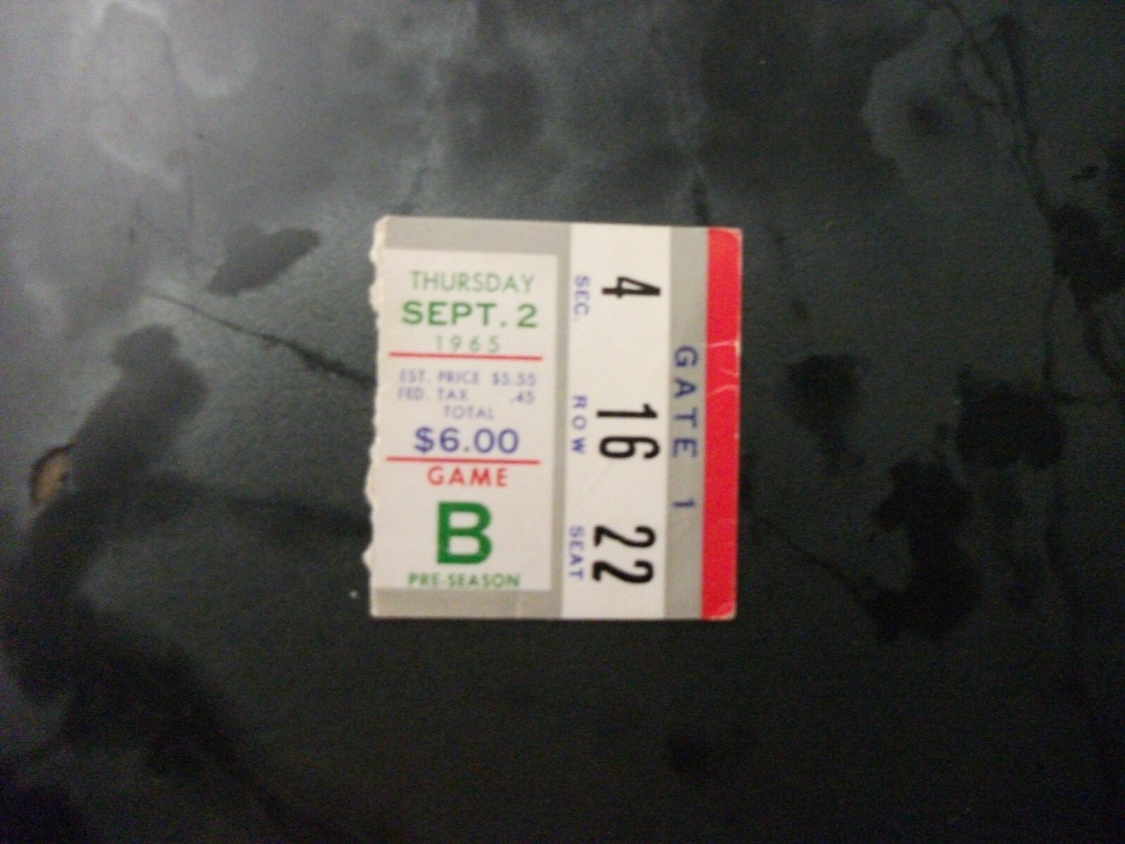 VINTAGE AFL BUFFALO BILLS VS NY JETS 1965 TICKET STUB JOE NAMATH ROOKIE ...