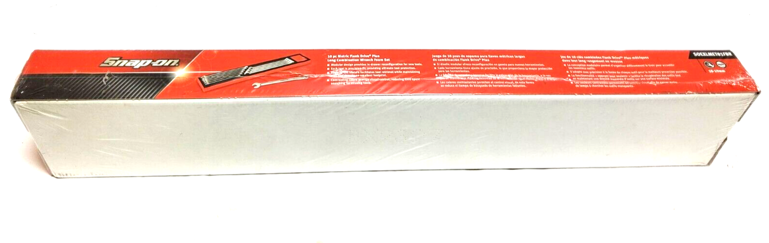 New Snap-on™ 10 - 19 mm Metric Flank Drive Long Wrench Foam Set ...
