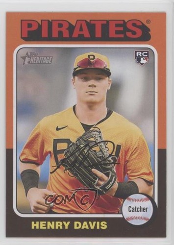 2024 Topps Heritage Image Variation Henry Davis #415 Rookie RC | eBay