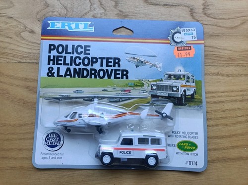 Ertl Police Helicopter And Land Rover | eBay