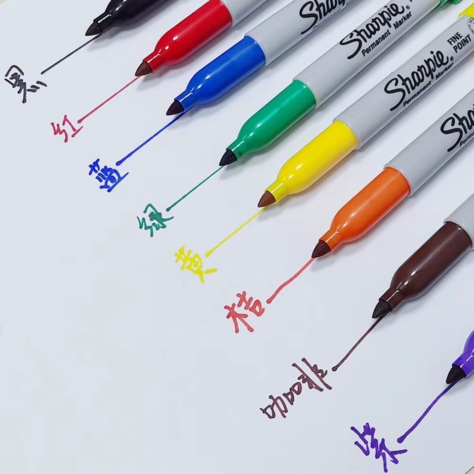 Sharpie 30001 Permanent Marker Black Oil-Based Fade Resistant ...