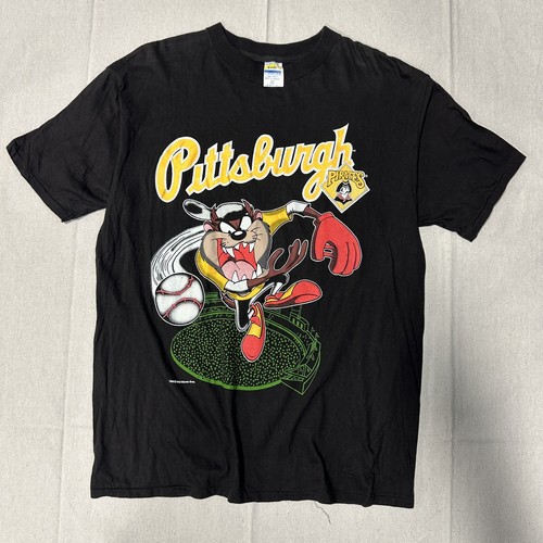 Vintage Pittsburgh Pirates Looney Tunes Graphic T-Shirt Size L Taz ...