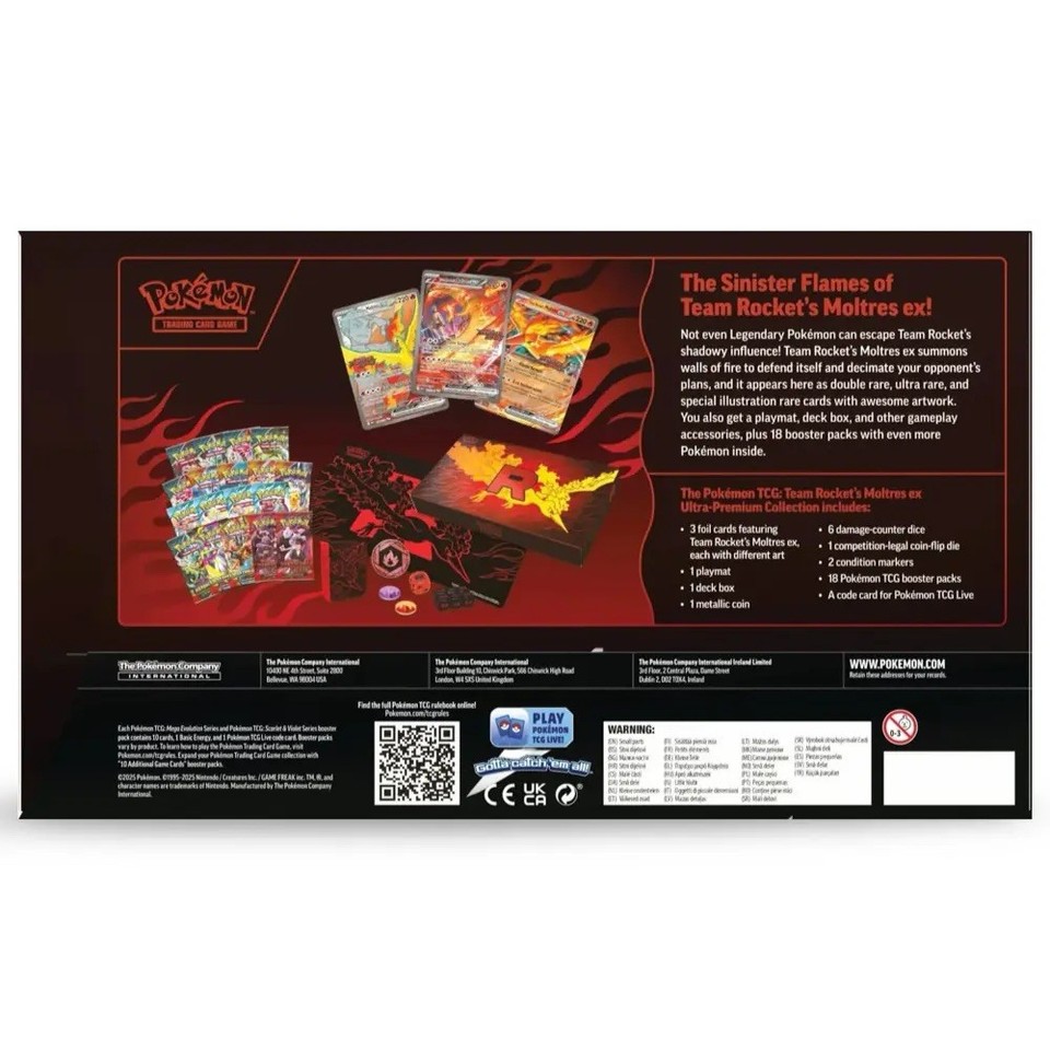 Pokemon Team Rocket's Moltres ex Ultra Premium Collection UPC - IN HAND ...