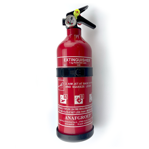 Simply Powder Fire Extinguisher with Gauge 1kg Car Caravan Van Boat ...