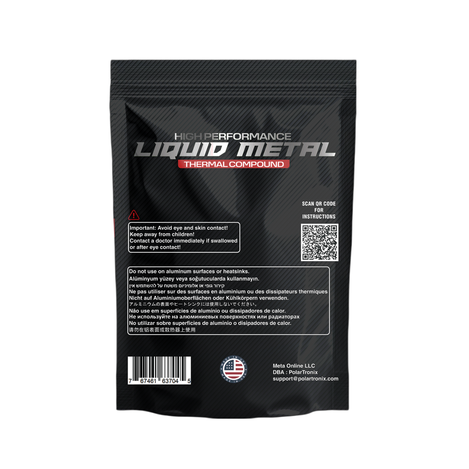 5g Liquid Metal Thermal Paste High Conductivity Cooling Compound for ...