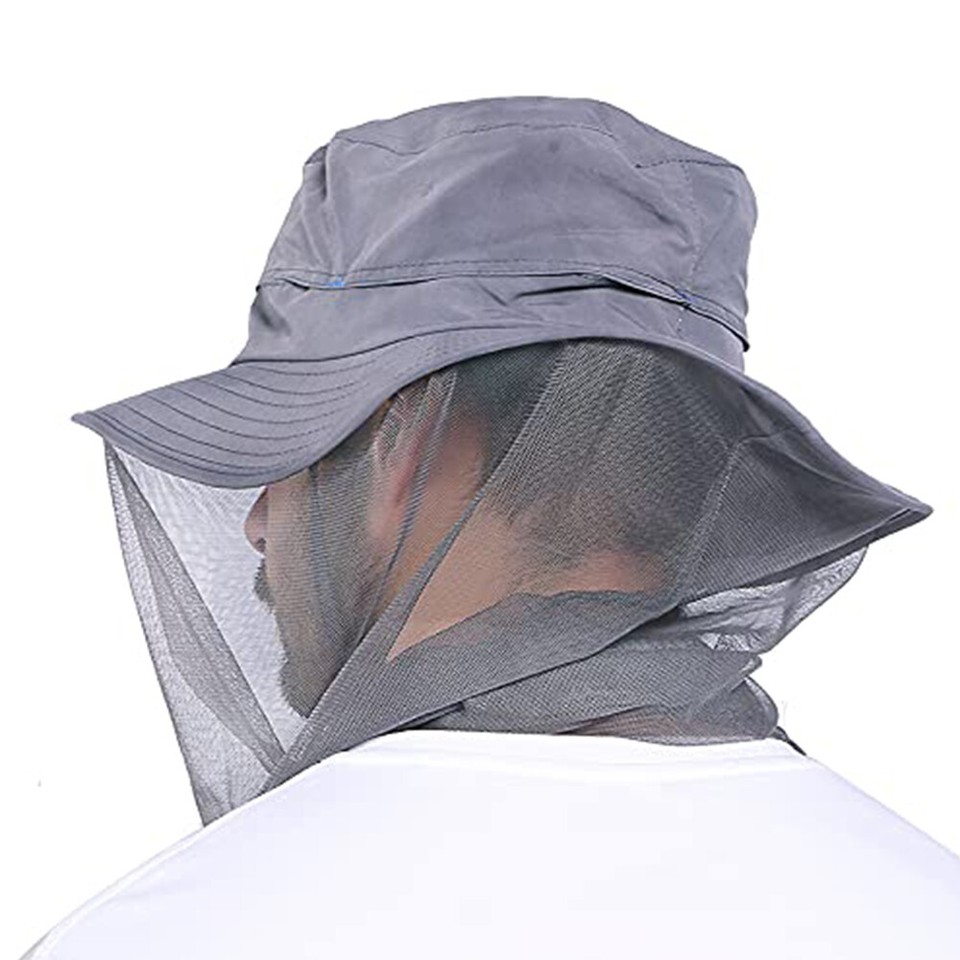 Mosquito Insect Hat With Bug Net Mesh Head Sun Bee Protection Fishing ...