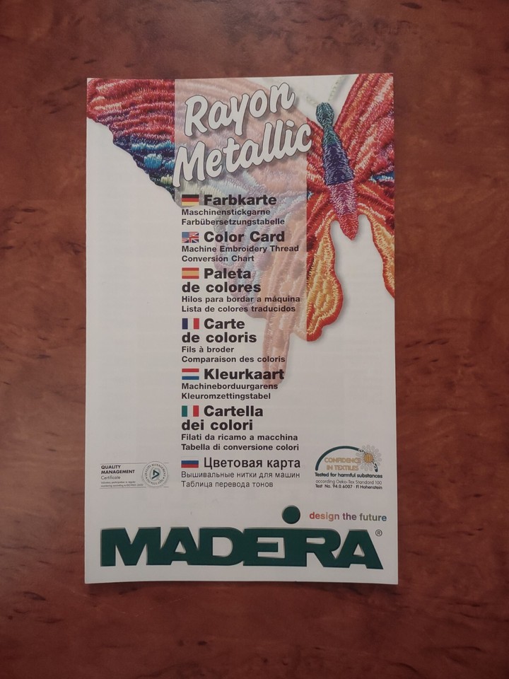 Madeira Thread Wood Organizer 3 Drawer Chest 194 Spool Embroidery ...