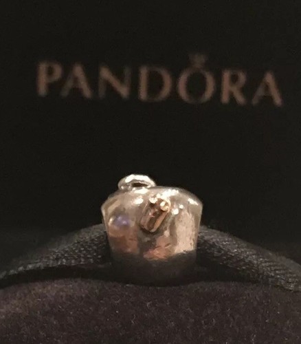 Authentic Pandora Apple With Worm Charm Pandora Two Tone Retired ...