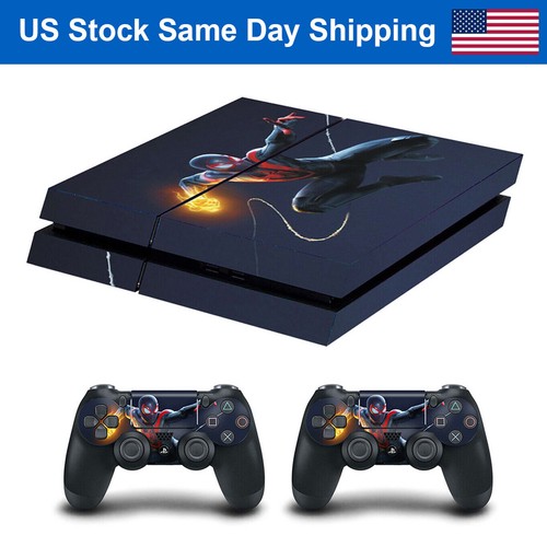 Vinyl Skin Cover Decal Sticker for Sony PS4 Playstation 4 Console + 2 ...