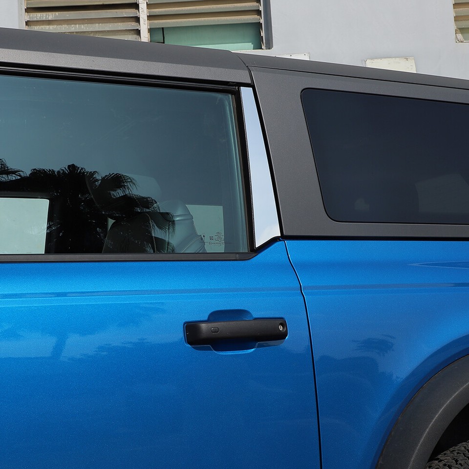 Car Side Door Window Pillar Post Panel Decor Trim Cover For Ford Bronco ...