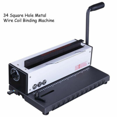 Manual Spiral Coil Binder Puncher 34Hole Book Punching Binding Machine ...