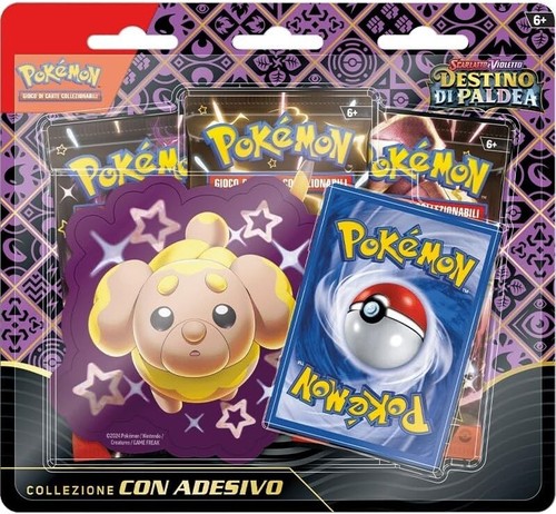 Destino di Paldea Collezione 3 bustine con adesivo ITA Pokémon Company ...