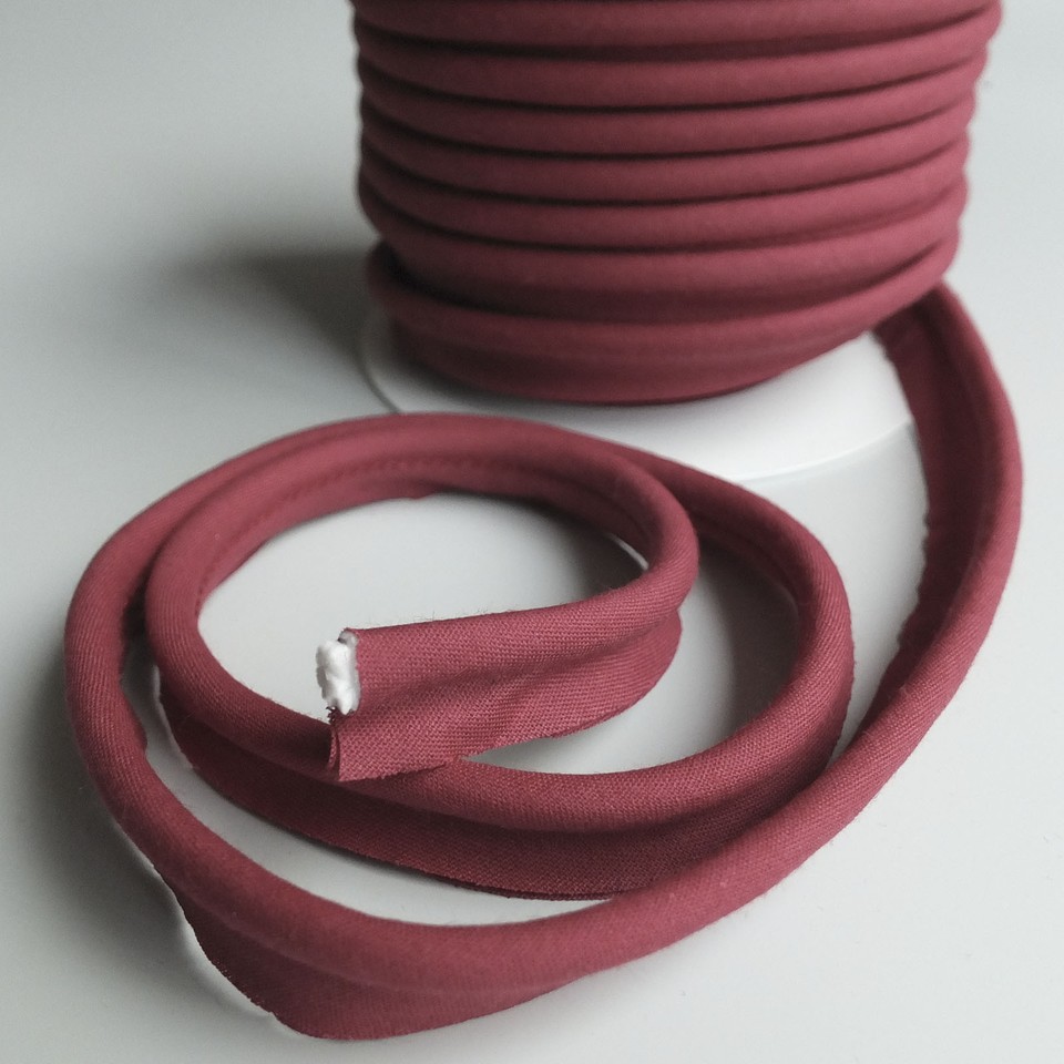 Large flanged 7mm insert piping cord polycotton bias - by the M - Many ...