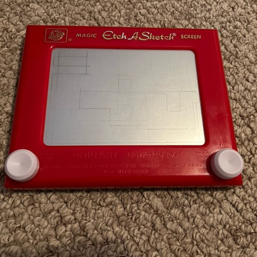 Vintage Original Ohio Art 505 Etch A Sketch Magic Screen Toy Red ...