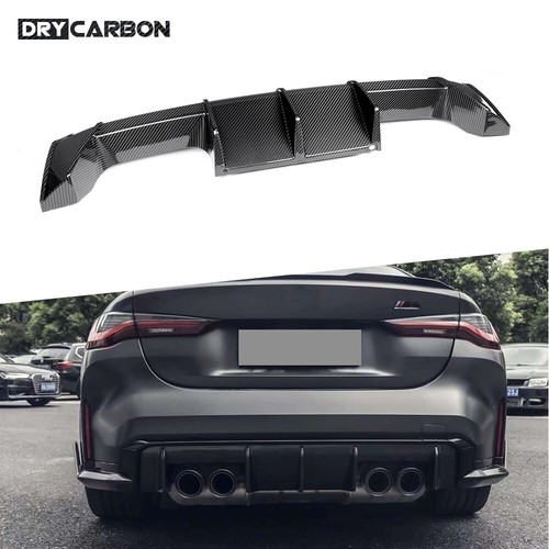 Dry Carbon Fiber Rear Bumper Diffuser Lip Kit fits 2021UP BMW G80 M3 ...