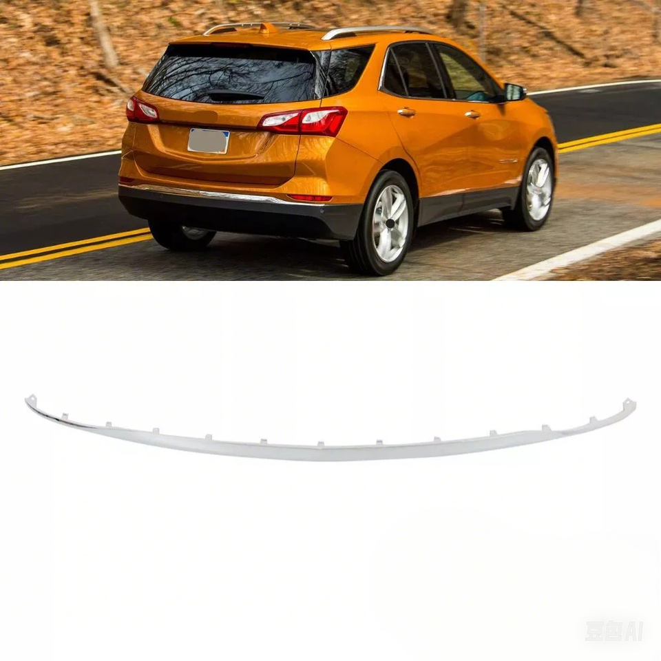 Chrome Rear Bumper Lower Molding Fit For 2018-2021 Chevrolet Equinox ...