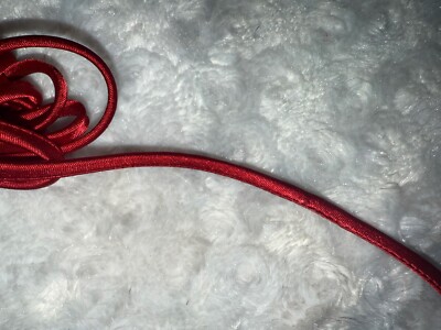 9.3 yards brick red satin CORD spaghetti strap string corset ties 3/16 ...