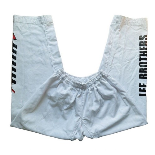Adidas Pants Large Men White Bruce Lee Bros Karate Martial Arts Taekwondo Dobok | eBay