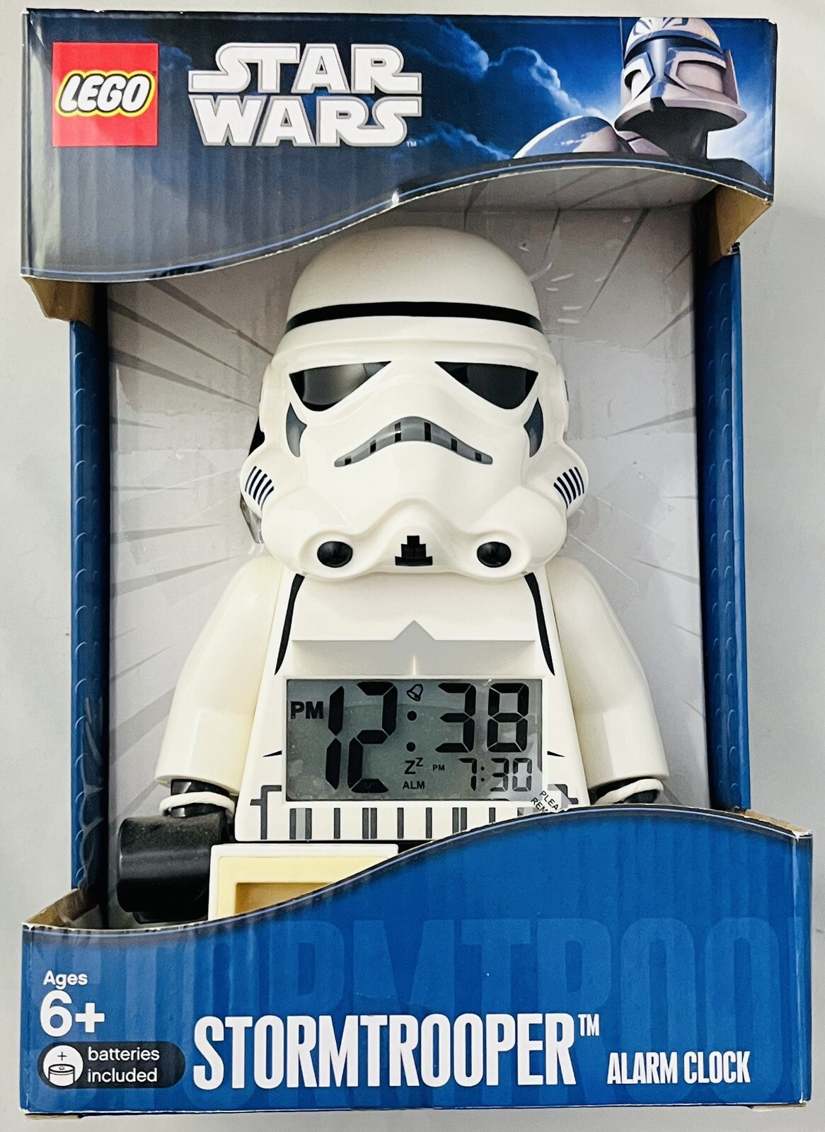 Lego Star Wars Stormtrooper Minifigure Light Up Alarm Clock ClickTime ...