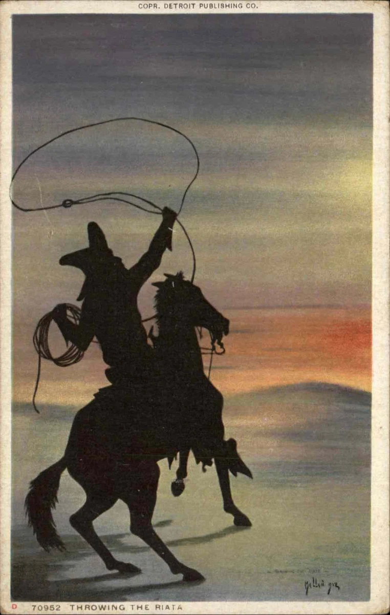 Cowboy Throwing Lasso