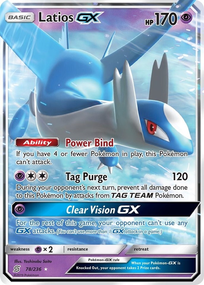 Latios GX 78/236 Sm-Unified Minds for sale | eBay