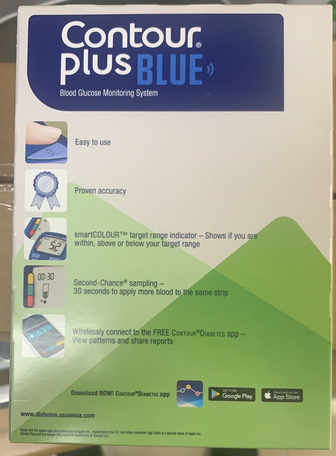 Contour Plus BLUE Blood Glucose Meter Monitoring System | eBay UK