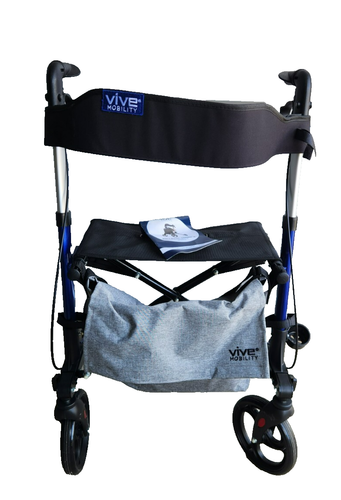 Vive Health Walker Rollator - Lightweight Foldable Walking Transport ...