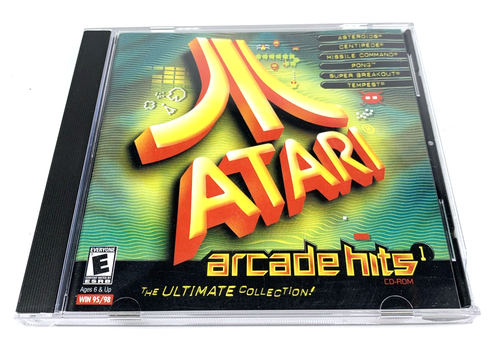 Atari Arcade Hits 1 Asteroids Centipede Pong CD Rom Windows 95/98 16mb ...