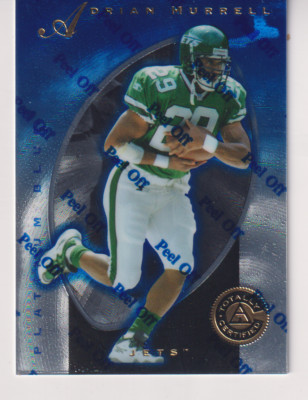 Adrian Murrell 1997 Totally Certified Football Blue Card # 68 $1 ...