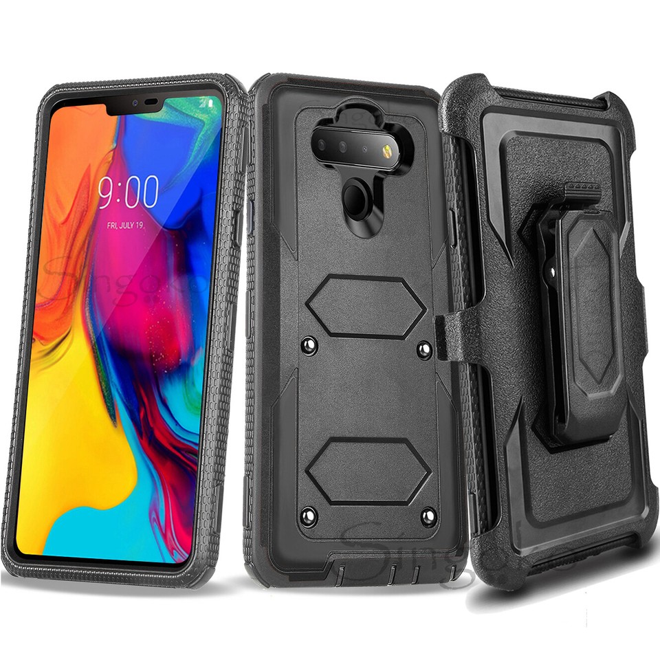 RUGGED FULL BODY TANK Belt Clip Holster Stand Phone Case Cover SCREEN ...