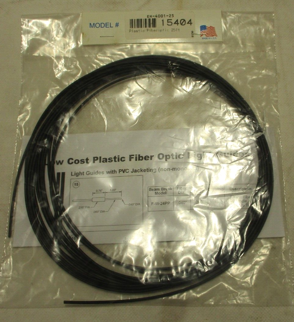 NEW TRI-TRONICS EH-4001-25 25' FT FIBER OPTIC LIGHT GUIDES CABLE 15404 ...