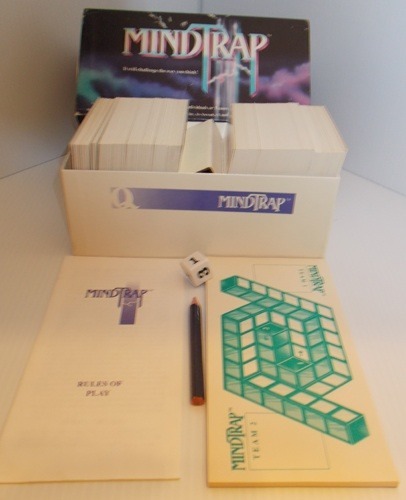 1991 MindTrap Adult Party Game Mind Trap trick questions murder ...